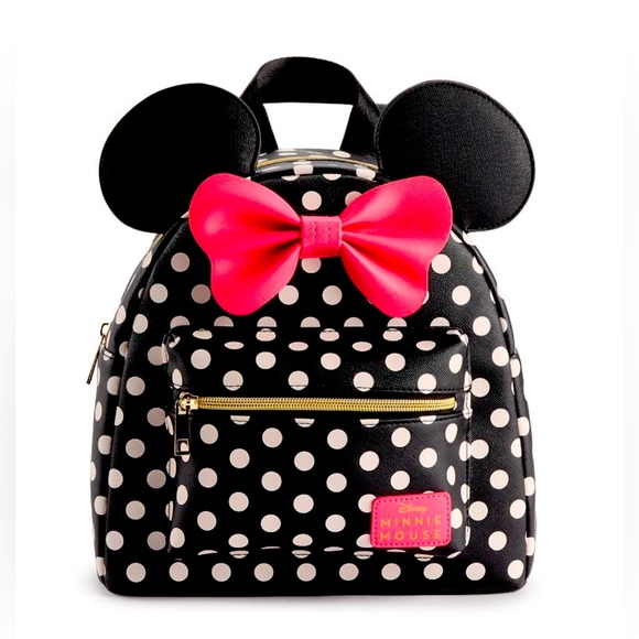 Disney | Bags | Nwt Disneys Minnie Mouse Polka Dot Print Mini Backpack ...